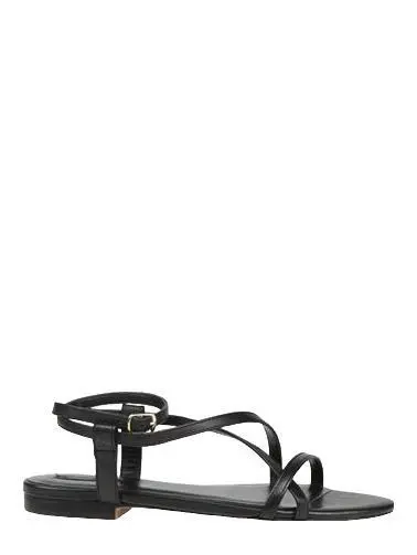 Patrizia Pepe Leather Sandals - Black