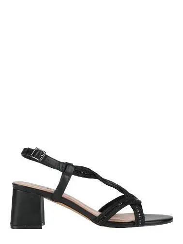 BIBI LOU Leather Slingback Sandals - Black