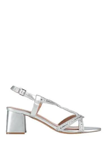 BIBI LOU Leather Slingback Sandals - Silver
