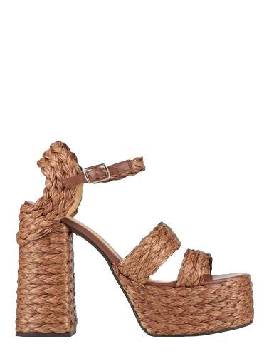 CastaÑer Raffia Platform Sandals - Brown
