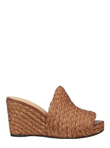 CastaÑer Wedge Raffia Sandals - Brown