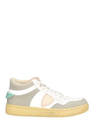 Philippe Model Lyon Leather High-top Sneakers - White