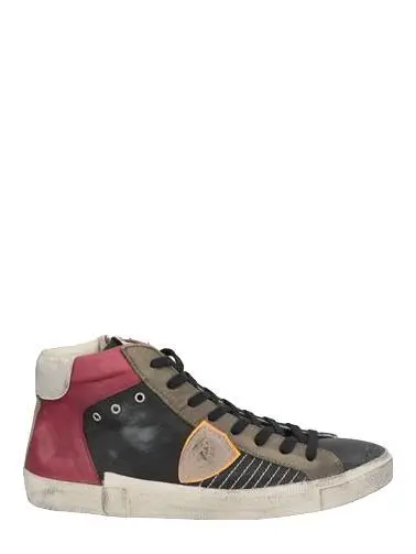 Philippe Model Leather High-top Sneakers - Black