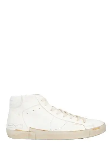 Philippe Model Leather High-top Sneakers - White
