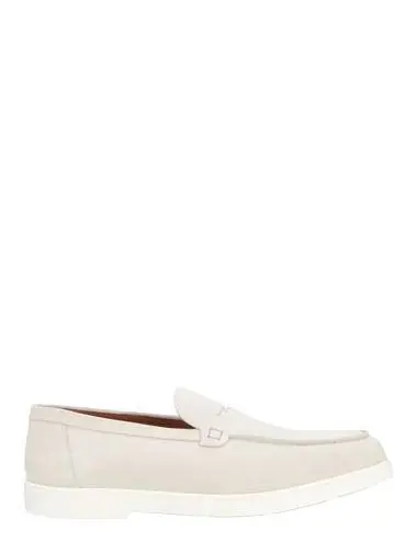 DOUCAL'S Leather Penny Loafers - Off White