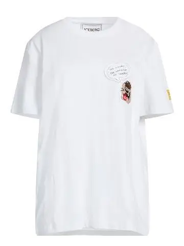 Iceberg Cotton Jersey Tee With Looney Tunes Appliqués - White
