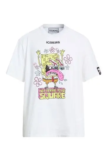 Iceberg X Spongebob T-shirt Size Cotton - White