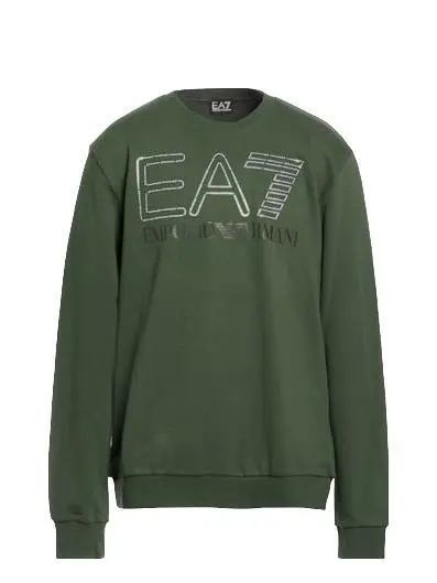 EA7 Cotton-elastane Sweatshirt - Green
