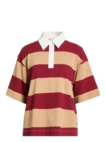 OTTOD'AME Caring Striped Polo Shirt - Red