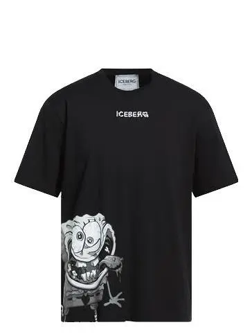Iceberg T-shirt Jersey T-shirt Size Cotton - Black