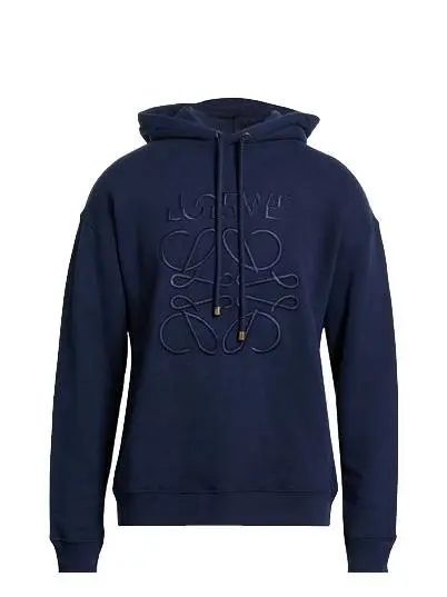 Loewe Cotton-blend Sweatshirt With Embroidered Logo - Blue