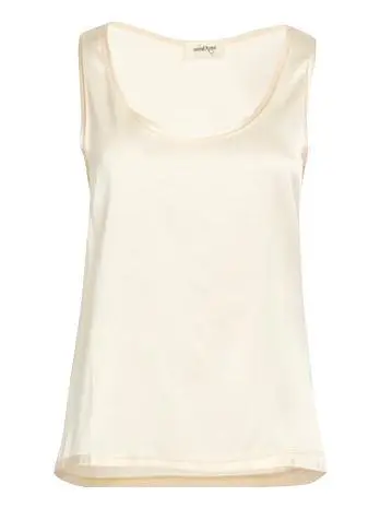 OTTOD'AME Silk Blend Top - White