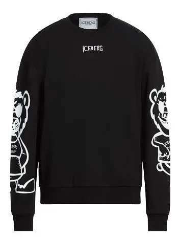 Iceberg Cotton Jersey Sweatshirt - Black