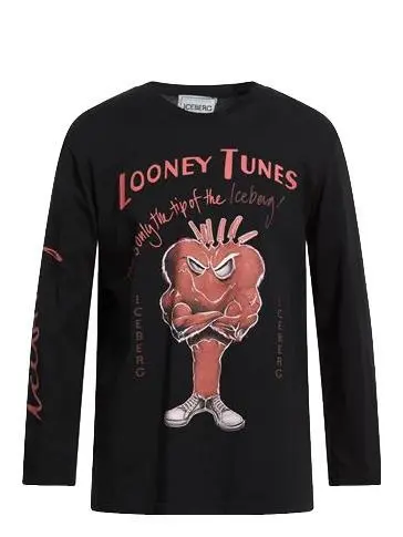 Iceberg T-shirt Jersey Looney Tunes T-shirt Size Cotton - Black