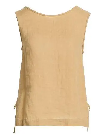 OTTOD'AME Linen Sleeveless Top - Beige