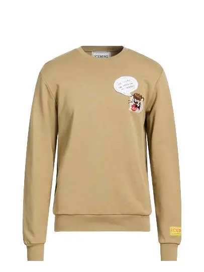Iceberg Cotton Terry Sweatshirt With Appliqués - Beige