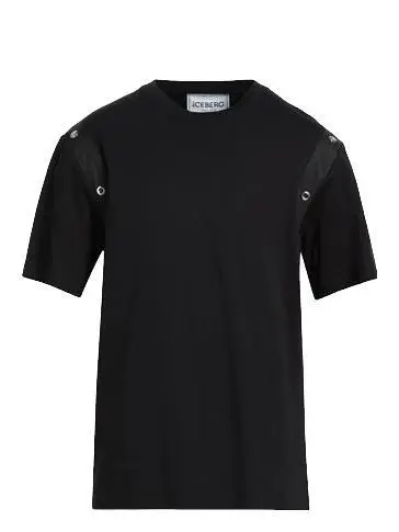 Iceberg T-shirt Jersey T-shirt Size Cotton, Polyurethane - Black