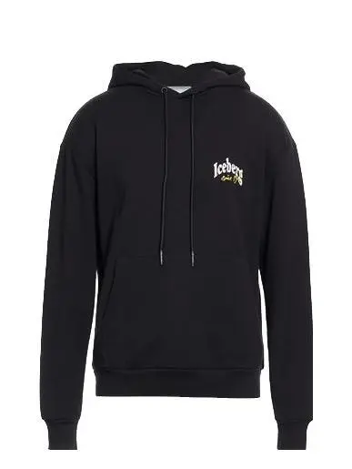 Iceberg Cotton Fleece Sweatshirt - Black