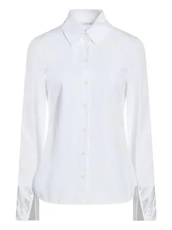 Patrizia Pepe Solid Shirt With Appliqués - White