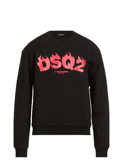 Dsquared2 Cotton French Terry Sweatshirt With Logo - Black