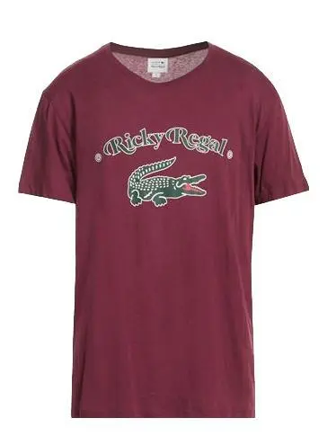 Lacoste X Ricky Regal T-shirt Burgundy Size Cotton - Red