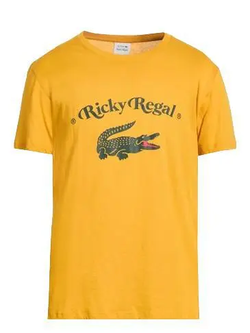 Lacoste X Ricky Regal T-shirt Burgundy Size Cotton - Yellow