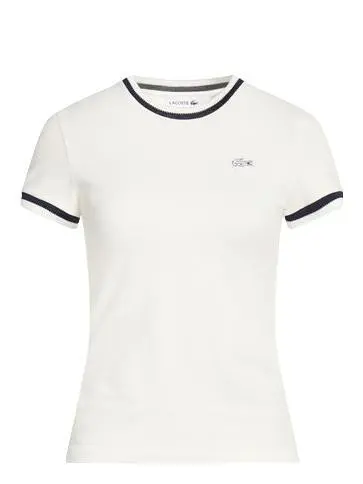 Lacoste T-shirt In Cotton And Elastane - White