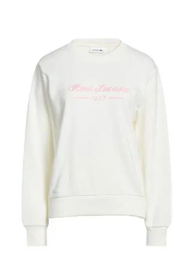 Lacoste Cotton Terry Sweatshirt - White