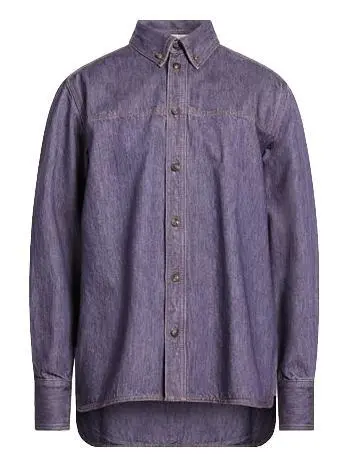 TRUSSARDI Denim Shirt Size Cotton - Purple