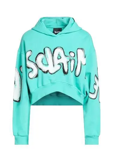 DISCLAIMER Cotton French Terry Sweatshirt - Turquoise