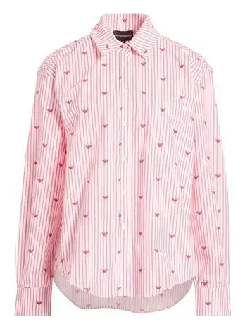 Emporio Armani Striped Cotton Shirt - Red