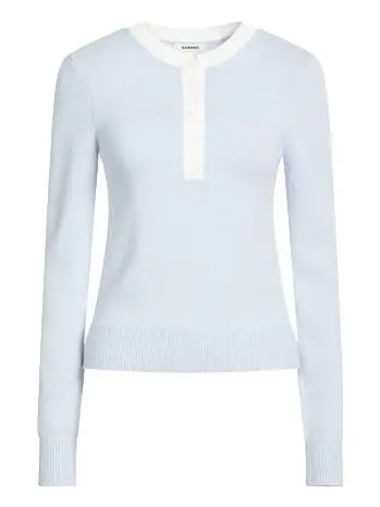 Sandro Wool And Cashmere Knit Sweater - Blue
