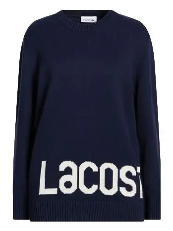 Lacoste Sweater In Cotton And Wool - Navy