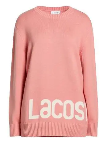 Lacoste Sweater In Cotton And Wool - Salmon Pink