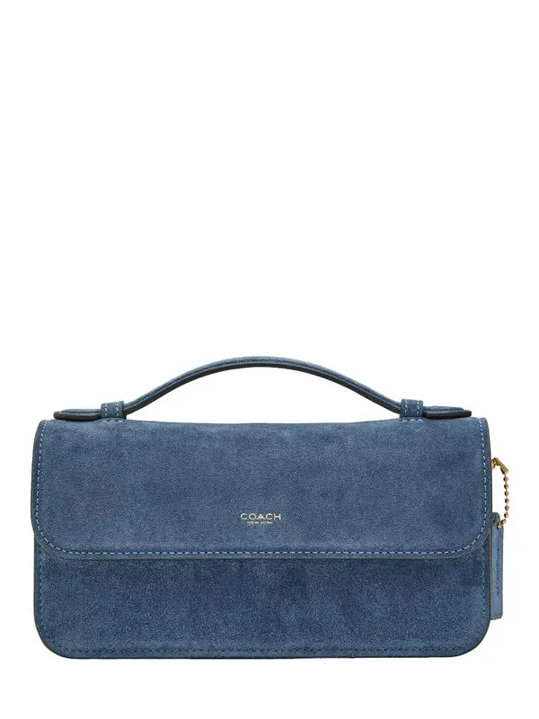 COACH Elora Suede Cross-body Bag - Denim
