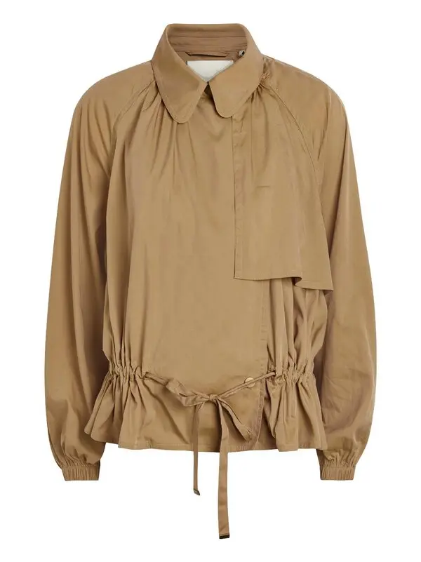 Isabel Marant Gwenola Woven Trench Jacket - Khaki