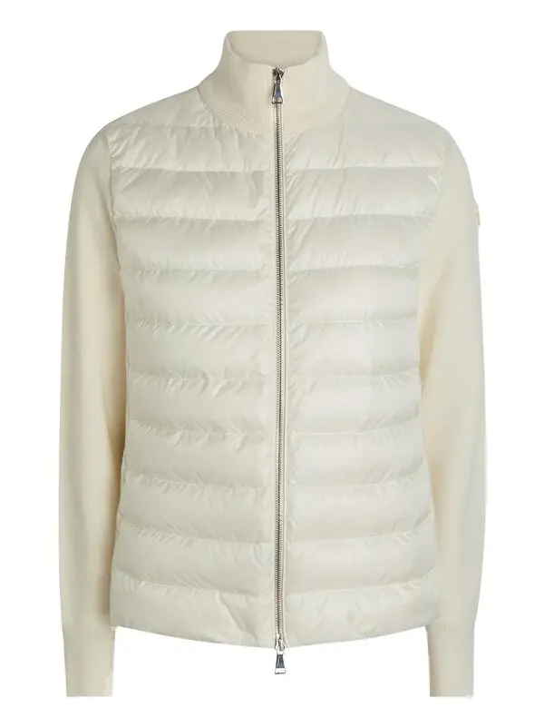 Moncler Padded Wool And Nylon Jacket - White