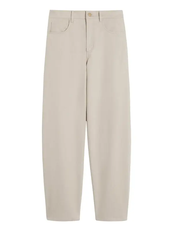 Max Mara Bull Barrel-leg Jeans - Beige