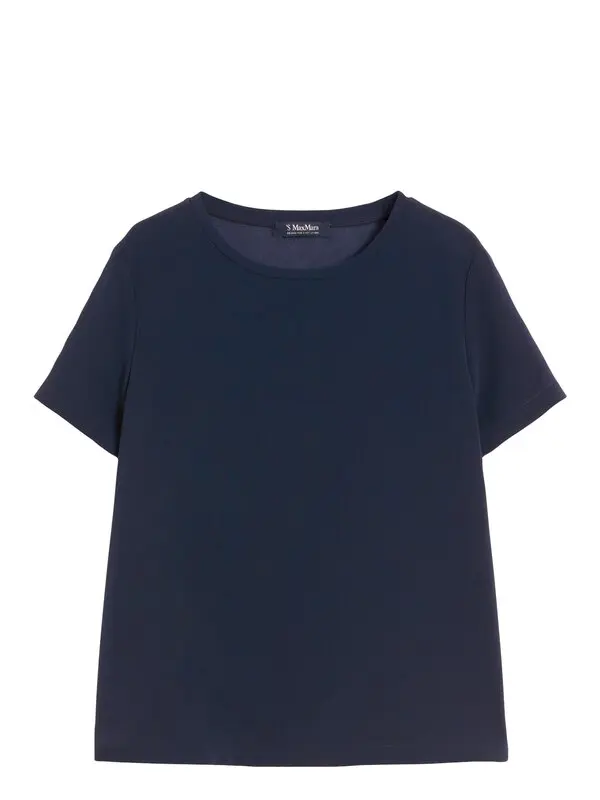 Max Mara Satin T-shirt - Blue