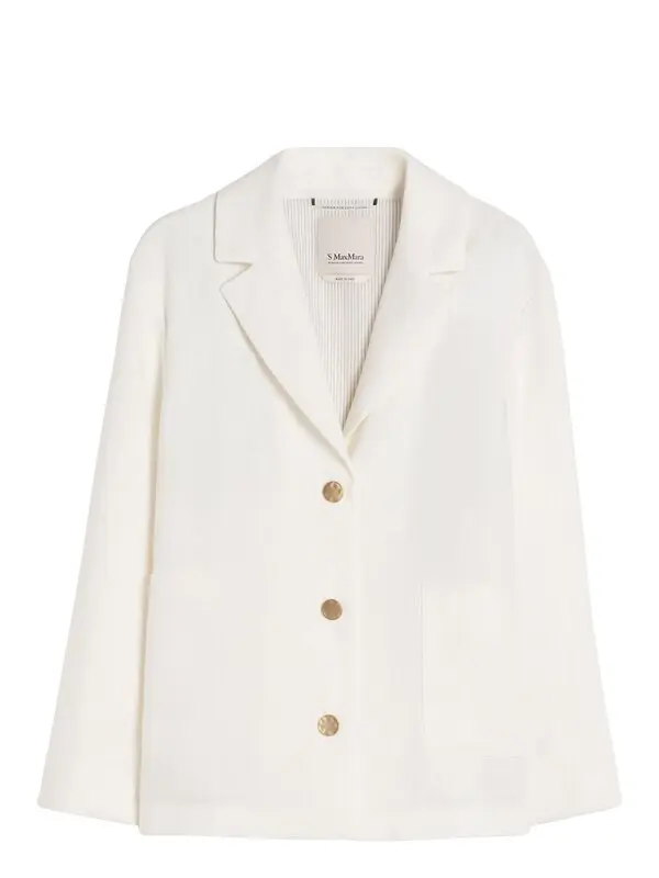 Max Mara Linen Carlotta Blazer - White