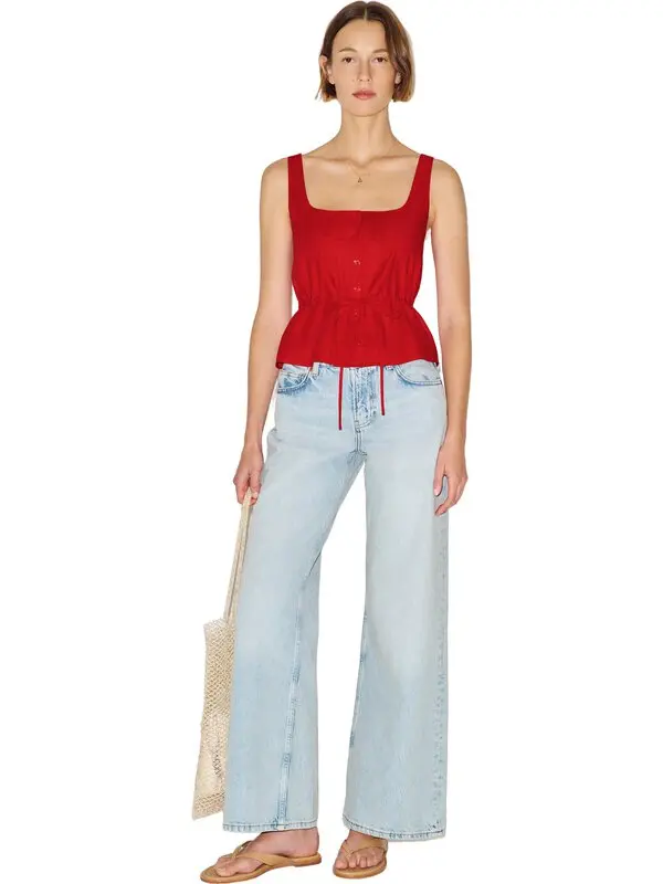 REFORMATION Elowen Top - Red