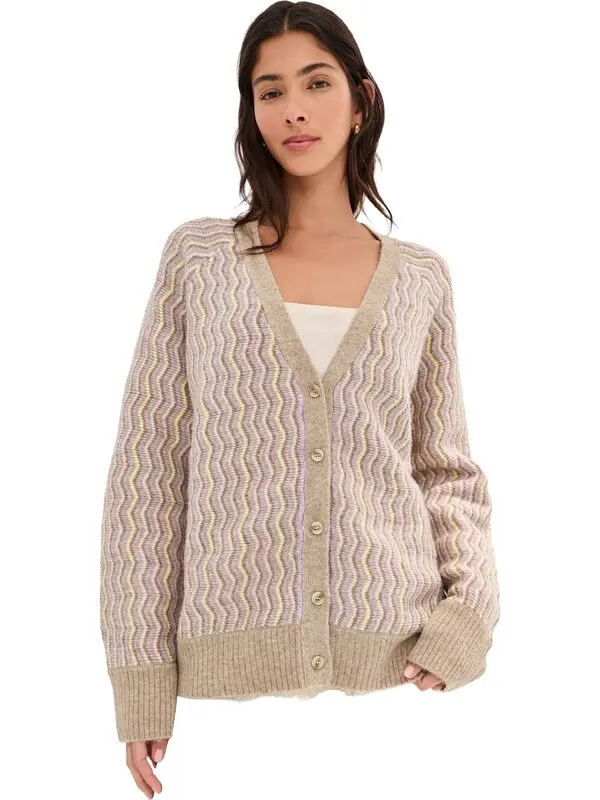 LE BOP Elle Cardigan - Sand