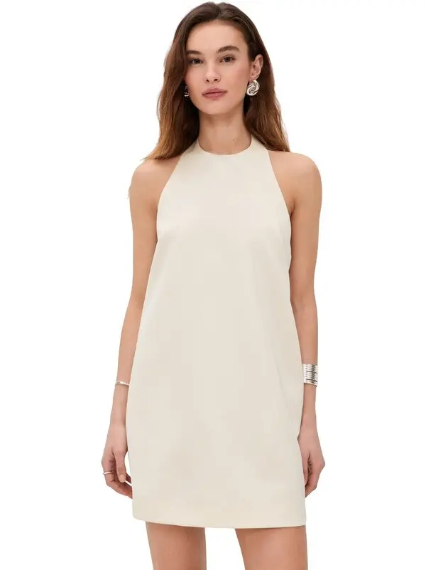 A.L.C. Duchesse Satin Mini Dress - Off White
