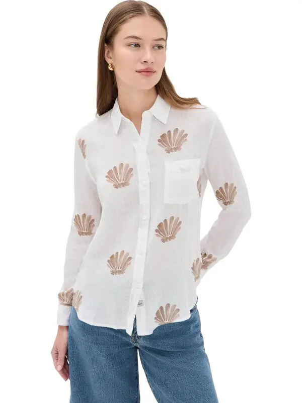 Rails Charli Shirt - Taupe Seashells