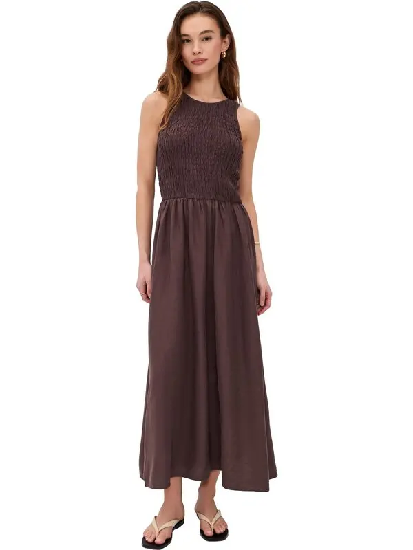 Z Supply Juniper Maxi Dress - Chocolate Cherry