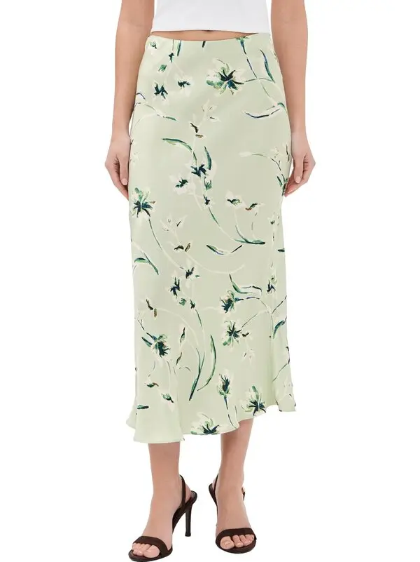 Rails Anya Floral Print Skirt - Mint Linnea