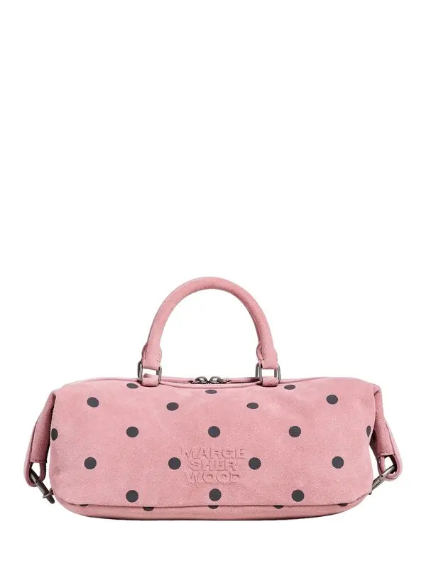 MARGESHERWOOD X Peanuts East West Dumpling Tote - Pink Printed Suede