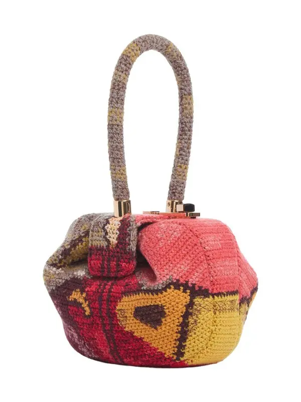 Gabriela Hearst Demi Crochet Cashmere Bag - Multicolor