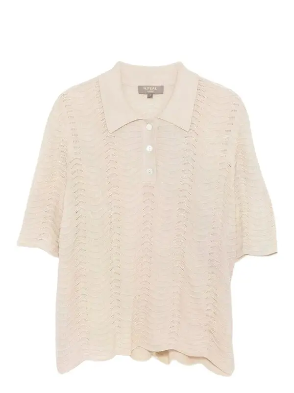 N.peal Waverly Polo Top - Neutrals