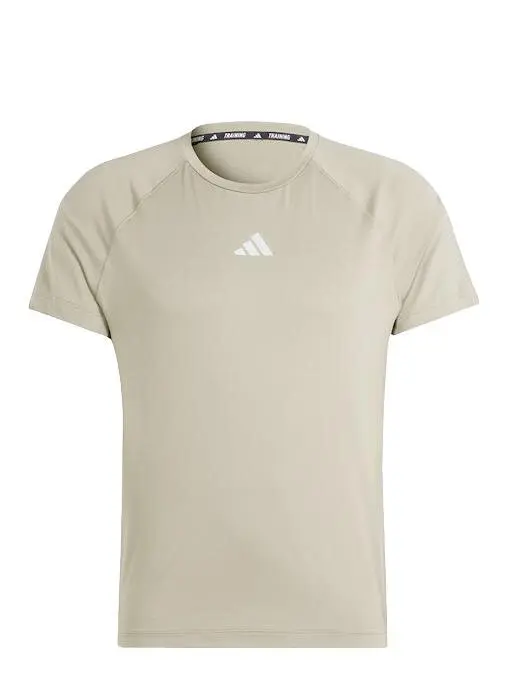 Adidas Gym Training Tee Shirt - Silver Pebble